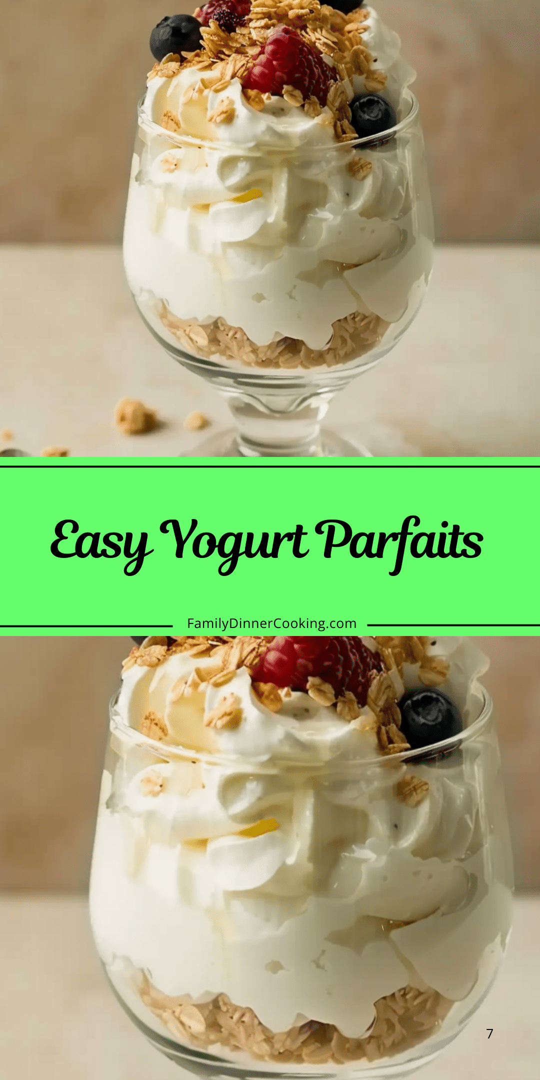 Easy Yogurt Parfaits | Family Dinner Cooking
