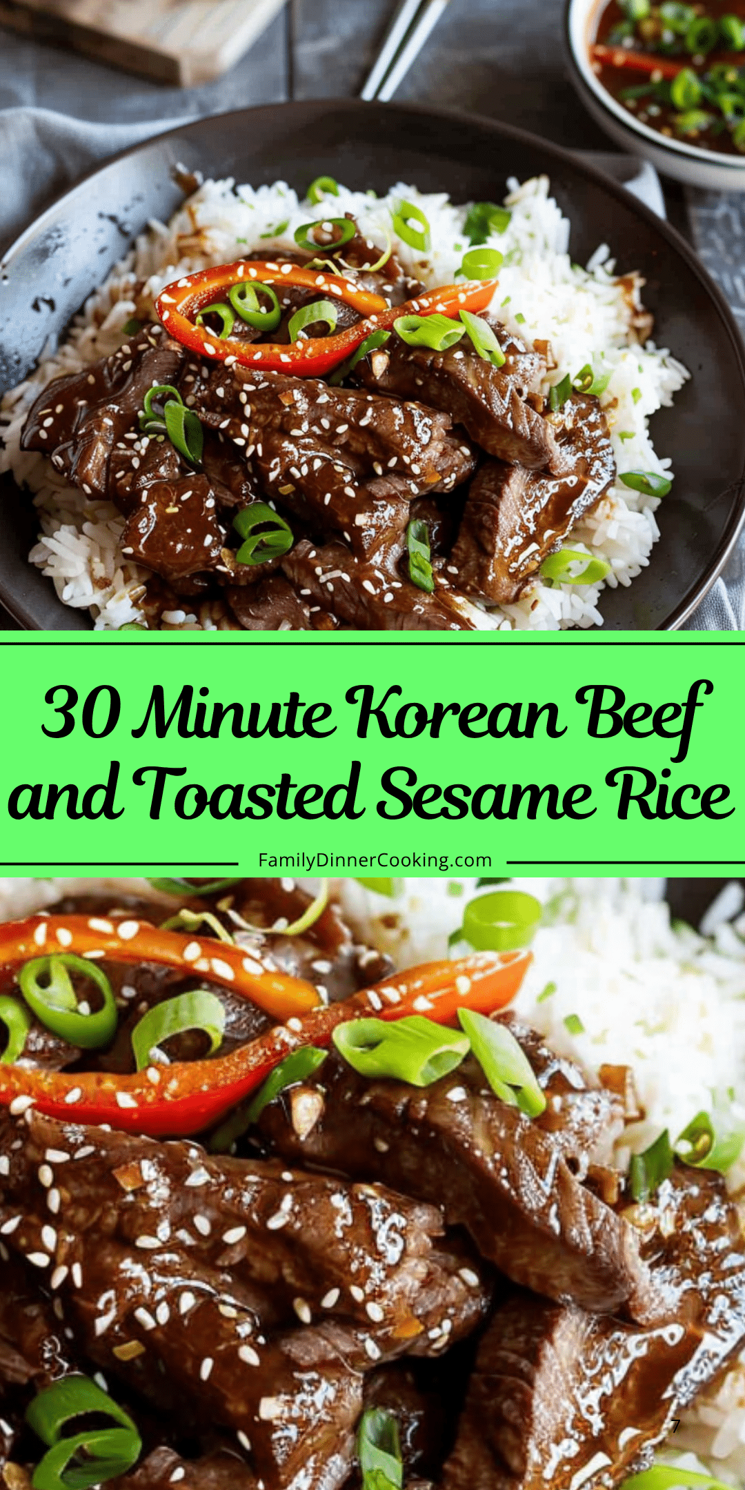 30-Minute Korean Beef and Toasted Sesame Rice - Family Dinner Cooking