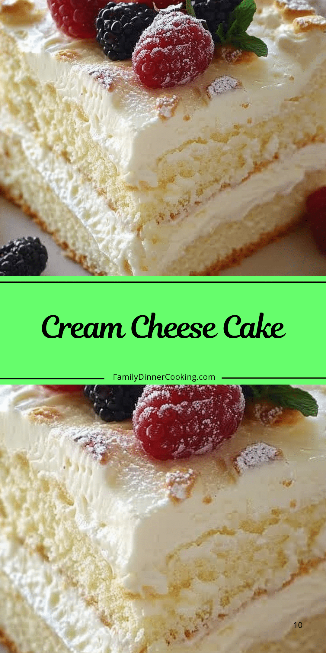 Cream Cheese Cake | Family Dinner Cooking