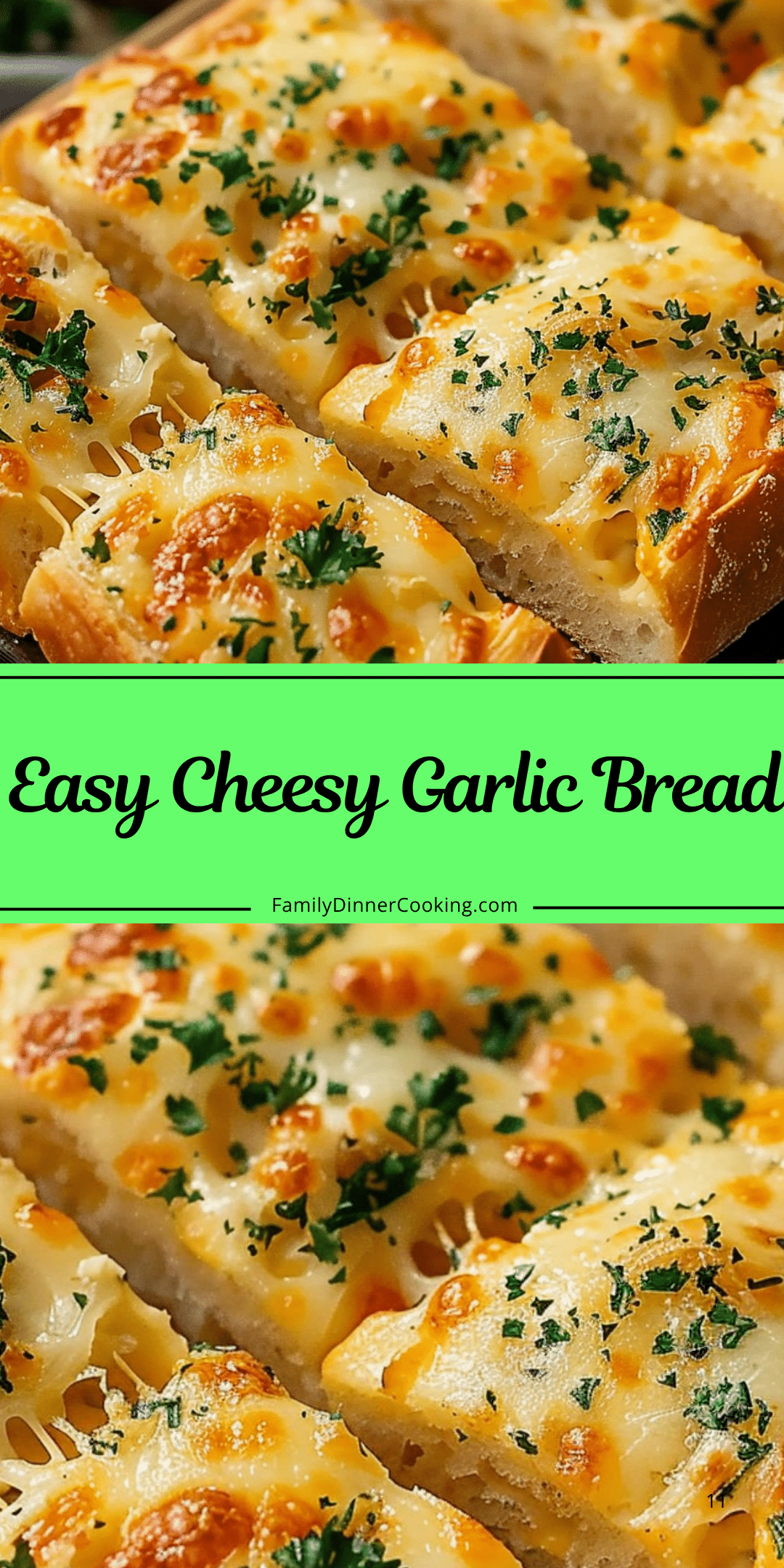 Easy Cheesy Garlic Bread | Family Dinner Cooking