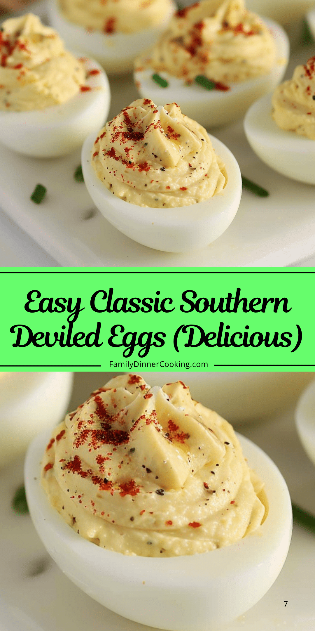 Easy Classic Southern Deviled Eggs (Delicious) - Family Dinner Cooking