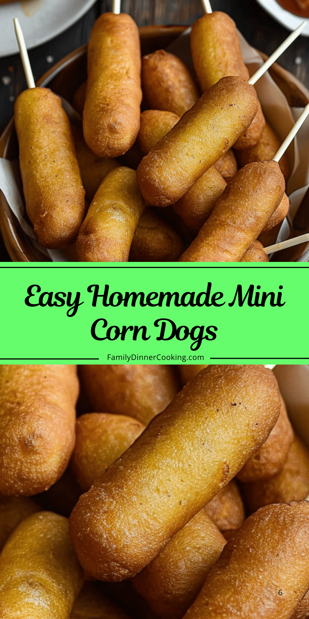 Easy Homemade Mini Corn Dogs | Family Dinner Cooking