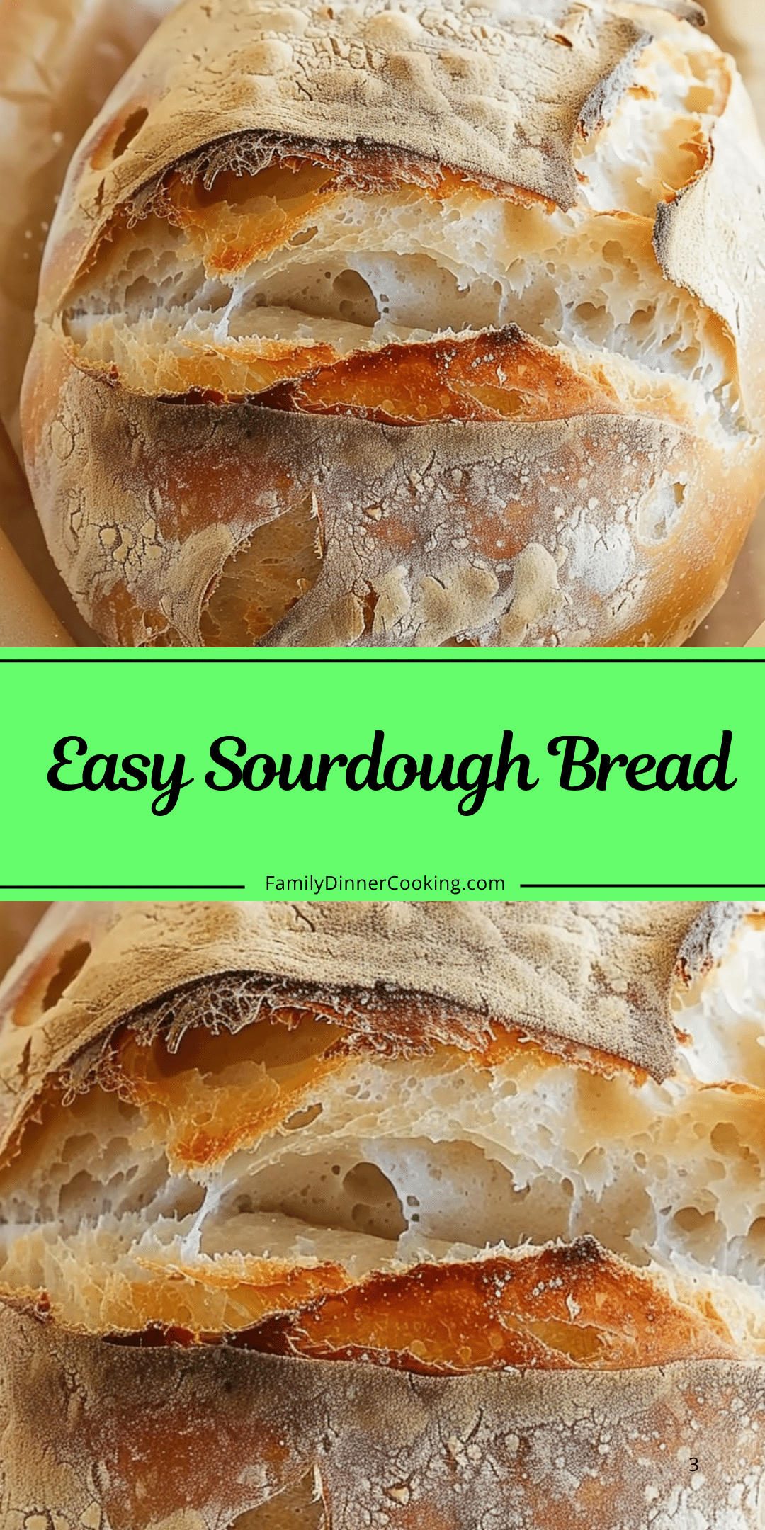Easy Sourdough Bread Family Dinner Cooking