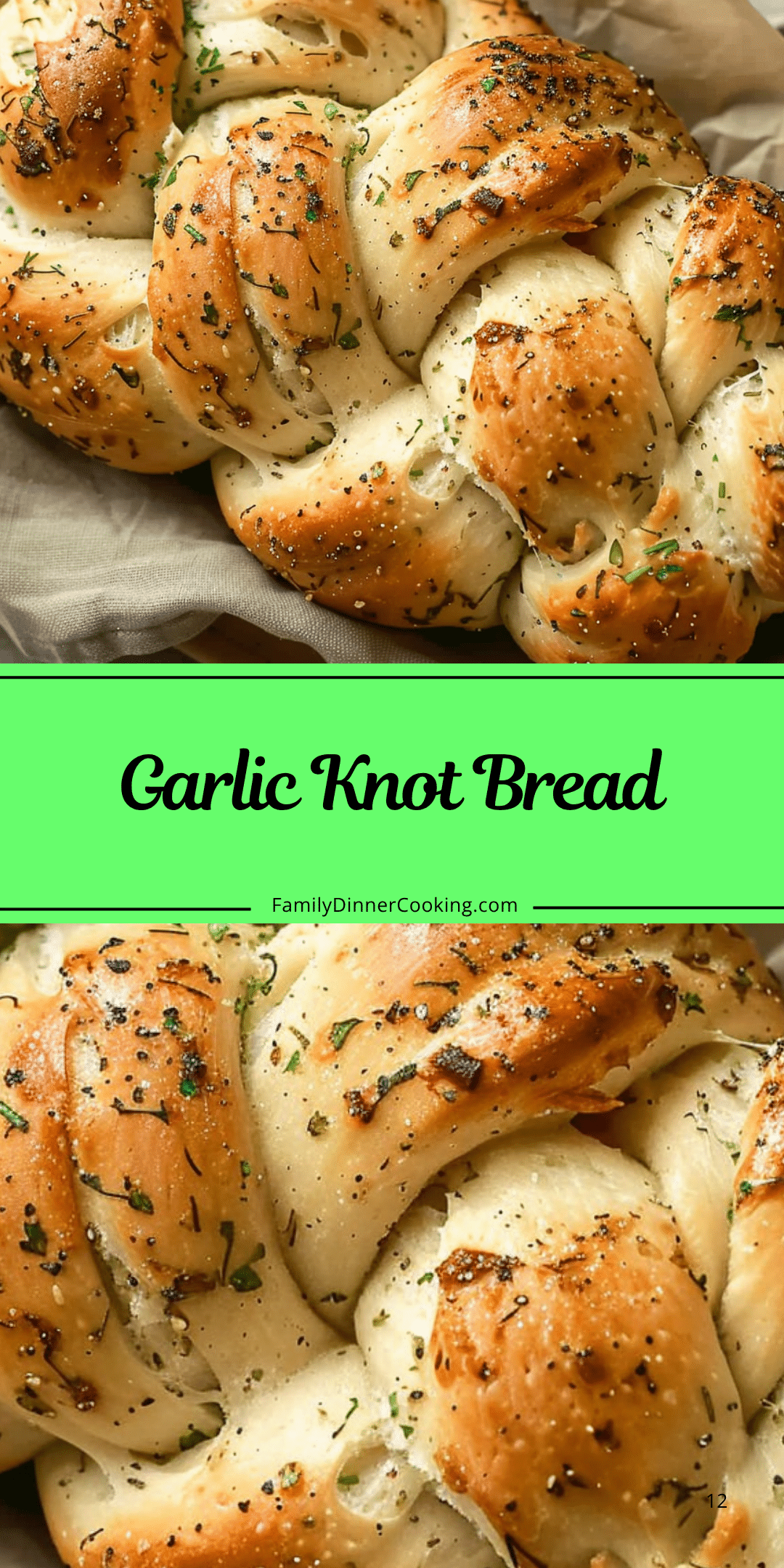 Garlic Knot Bread - Family Dinner Cooking