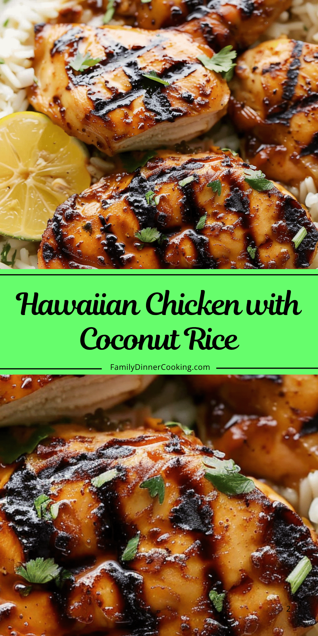 Hawaiian Chicken with Coconut Rice - Family Dinner Cooking