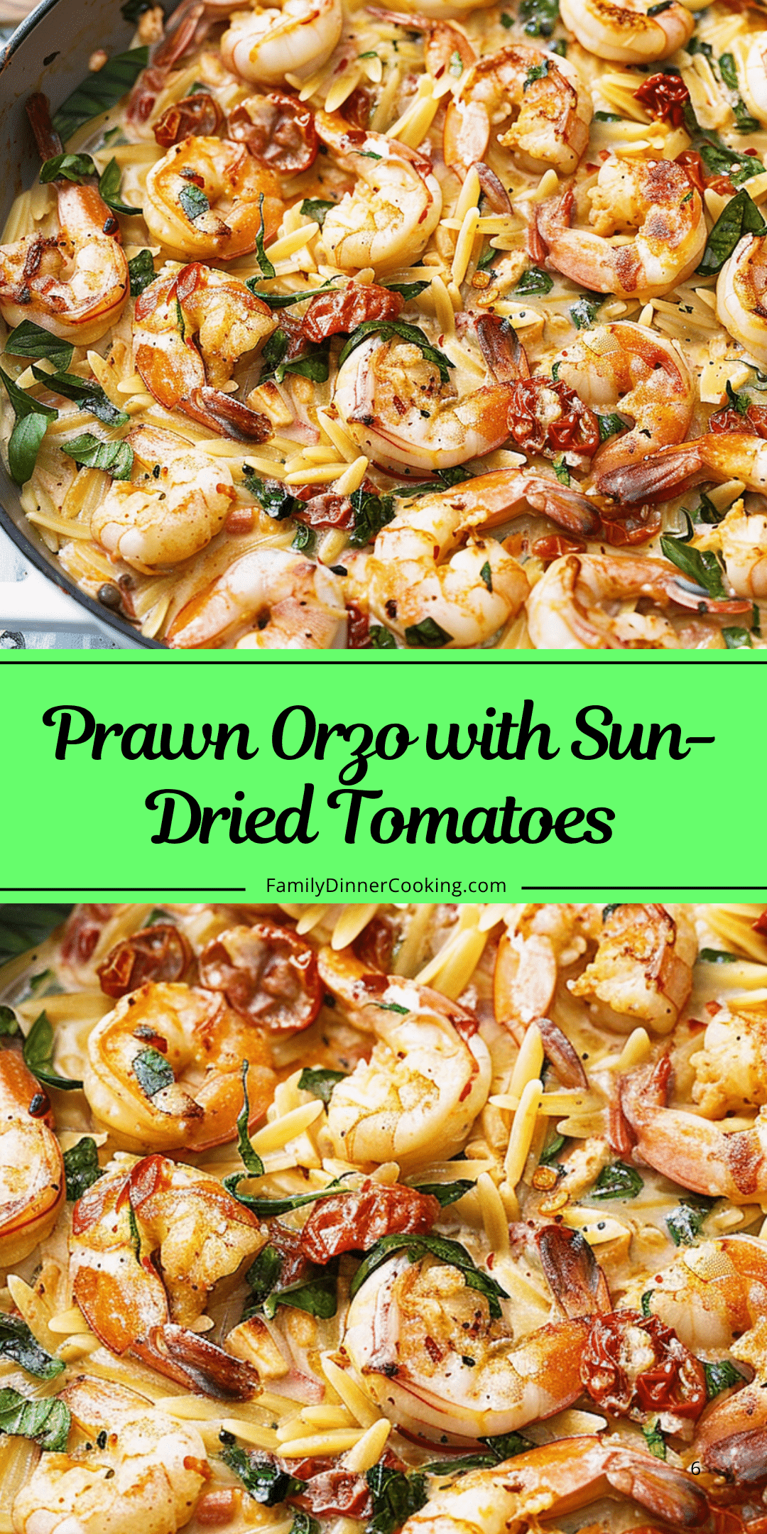 Prawn Orzo with Sun-Dried Tomatoes | Family Dinner Cooking