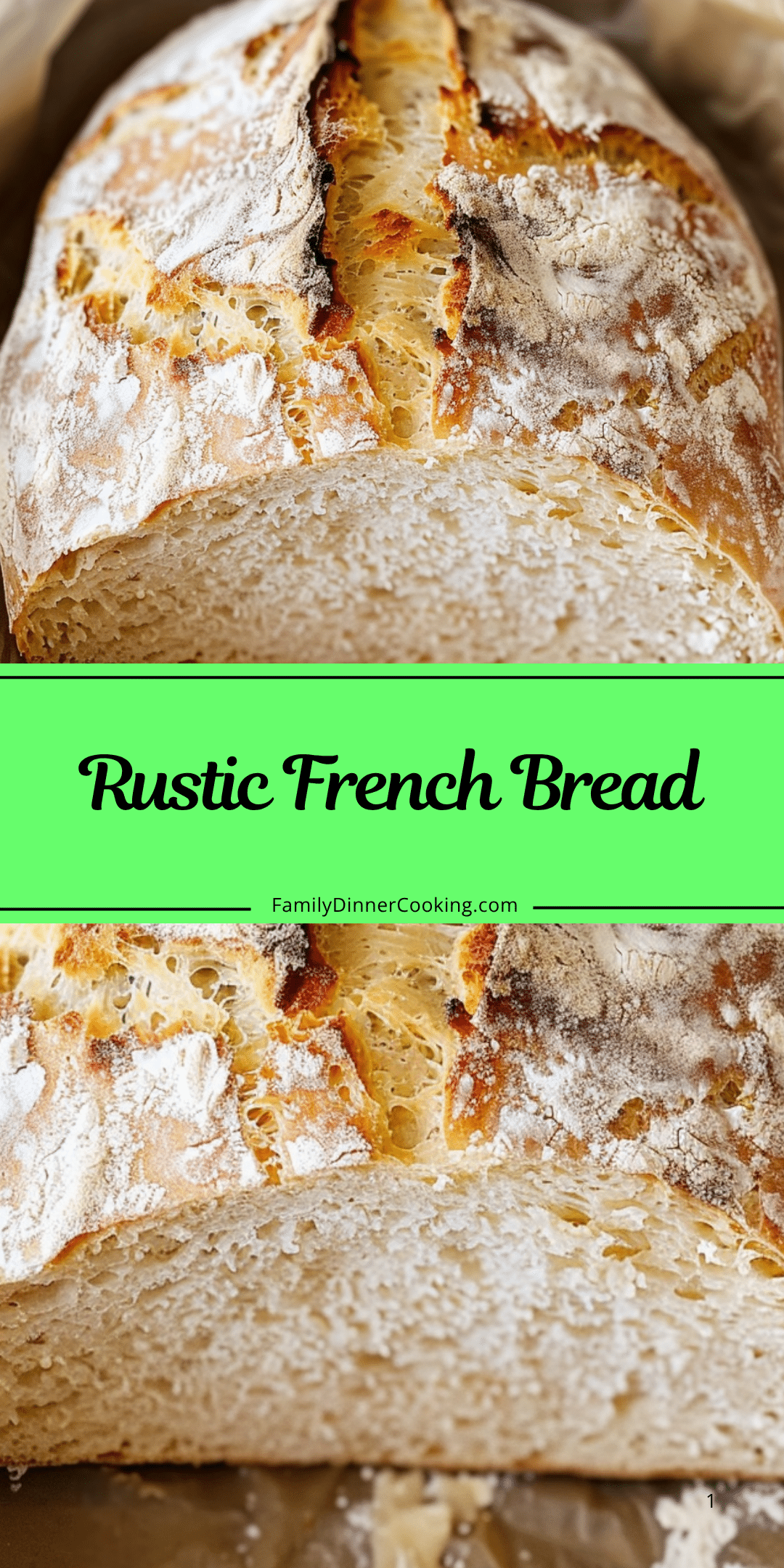 Rustic French Bread - Family Dinner Cooking