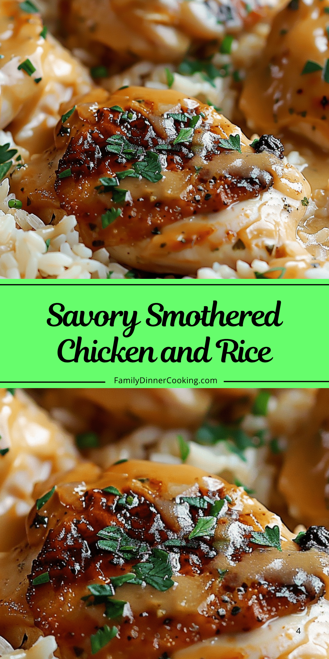 Savory Smothered Chicken and Rice | Family Dinner Cooking