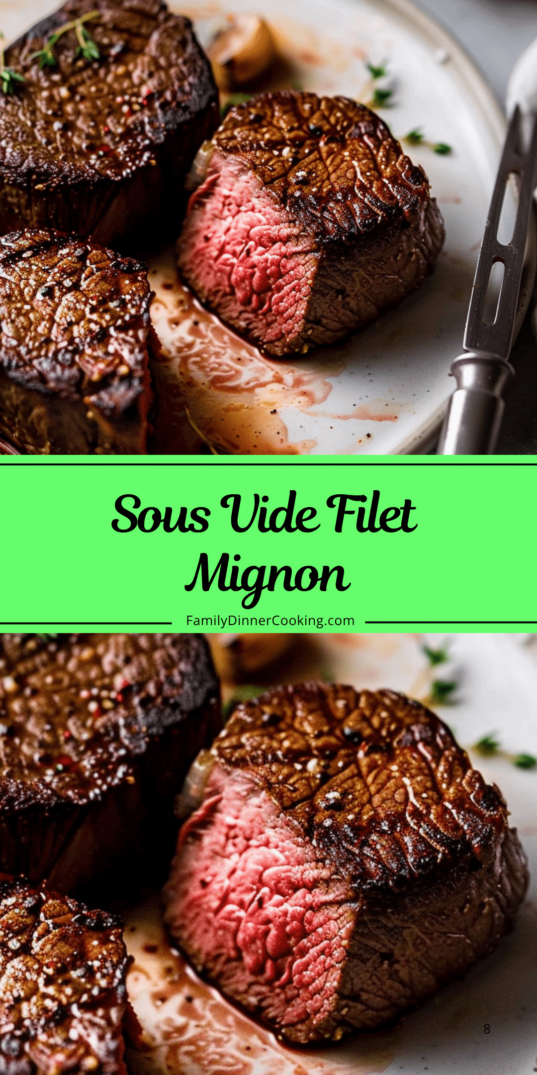 Sous Vide Filet Mignon - Family Dinner Cooking