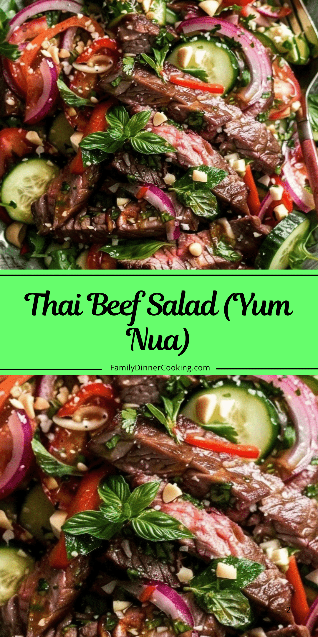 Thai Beef Salad (Yum Nua) | Family Dinner Cooking
