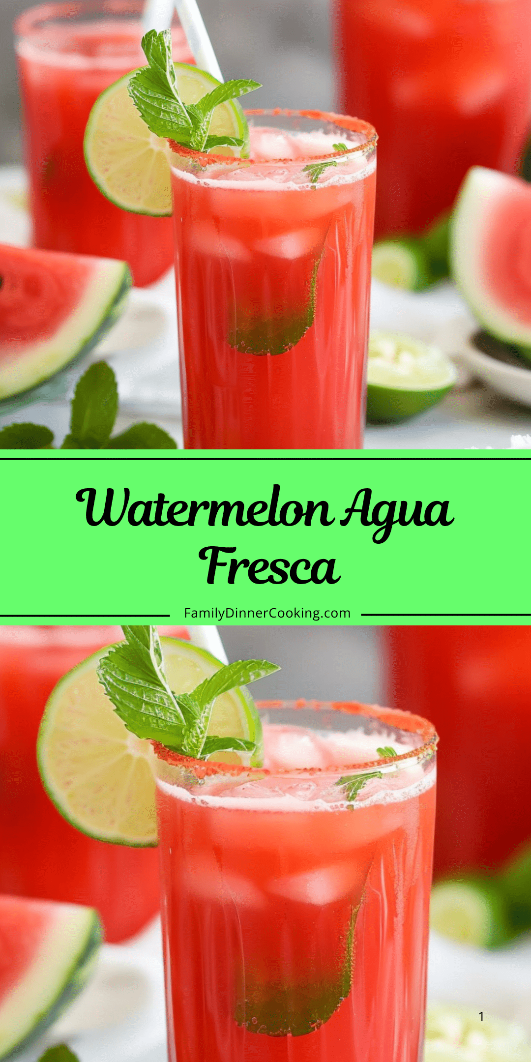 Watermelon Agua Fresca | Family Dinner Cooking
