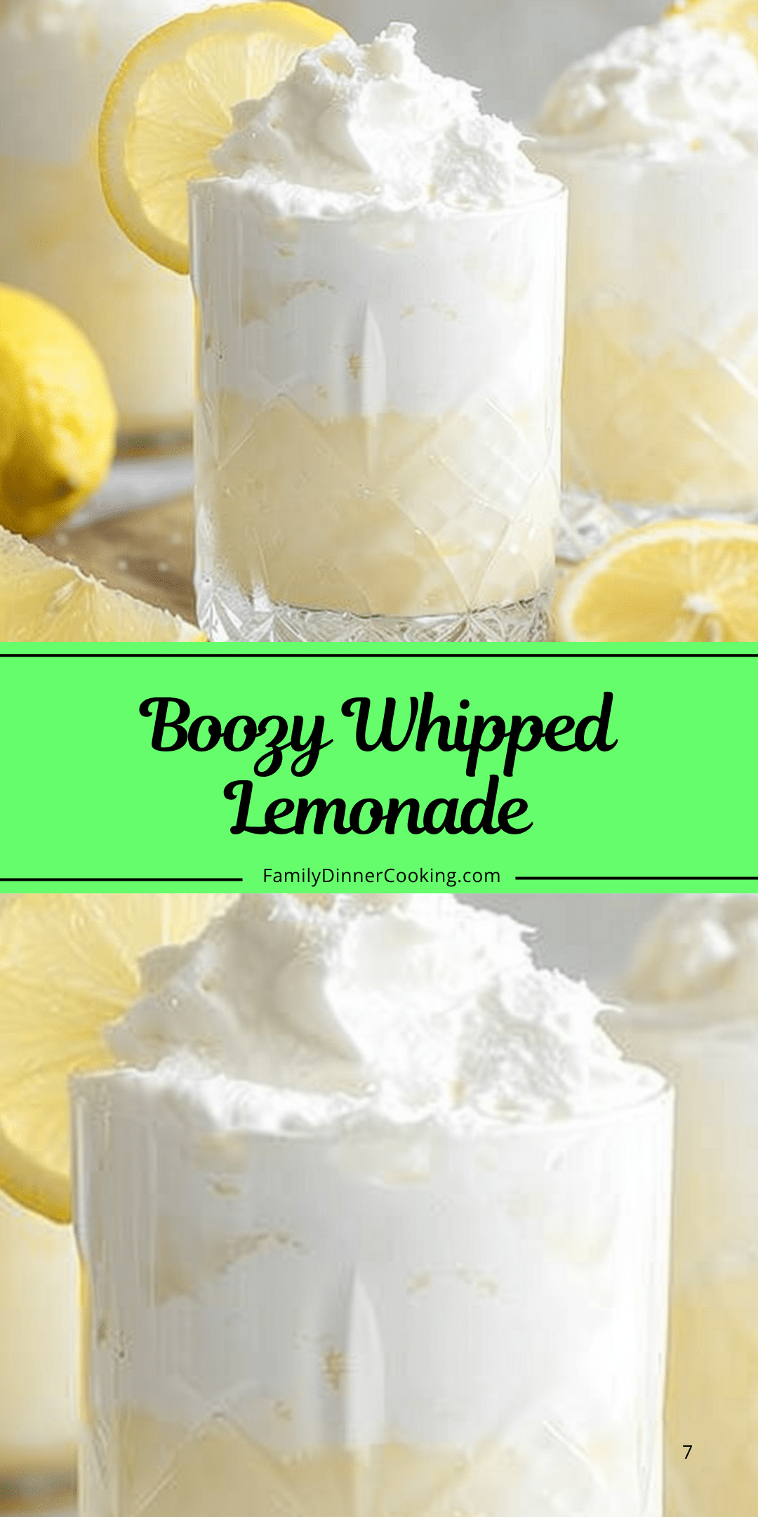 Boozy Whipped Lemonade | Family Dinner Cooking