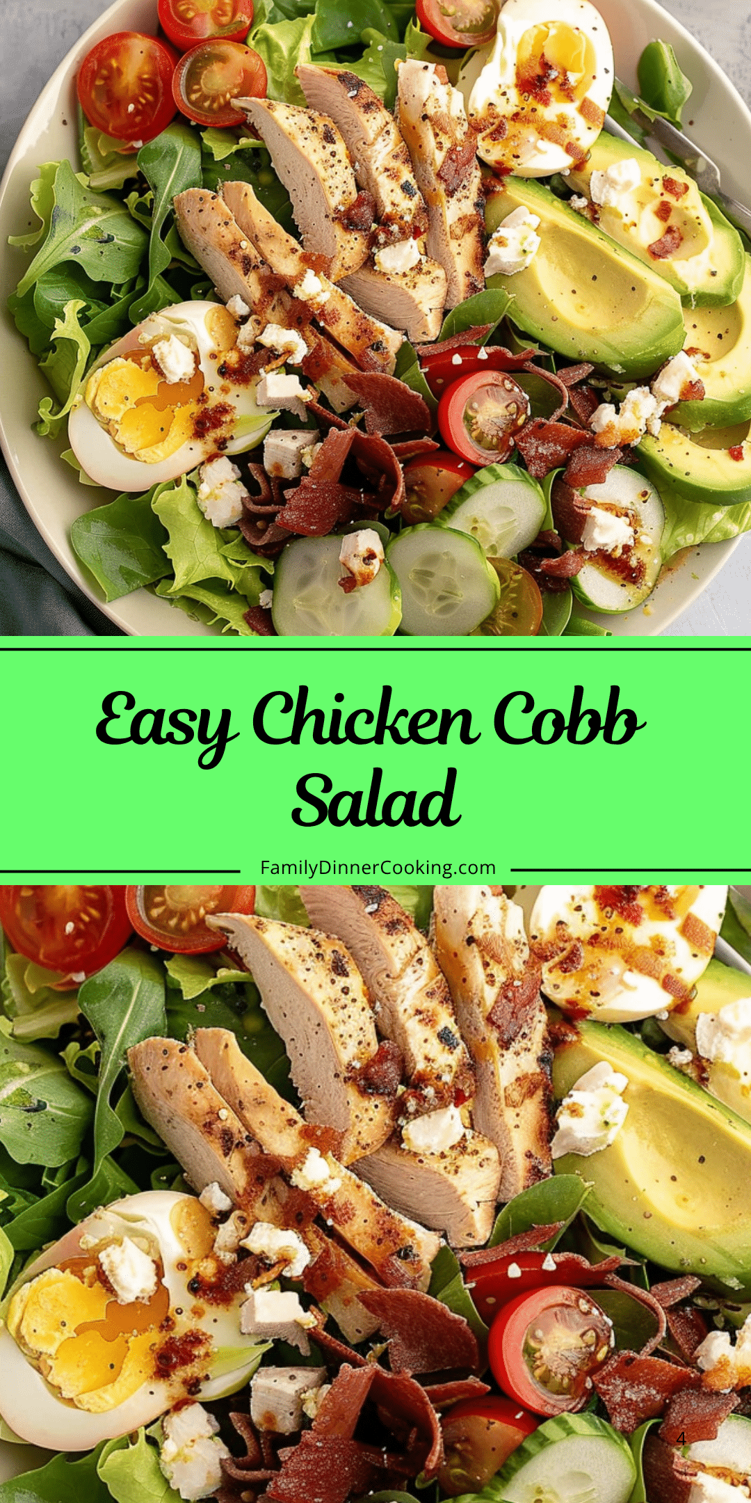 Chicken Cobb Salad | Family Dinner Cooking