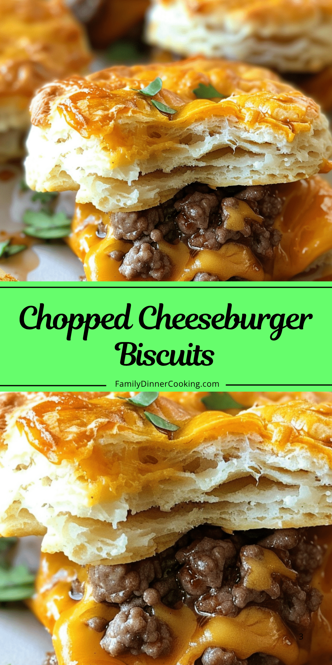 Chopped Cheeseburger Biscuits | Family Dinner Cooking