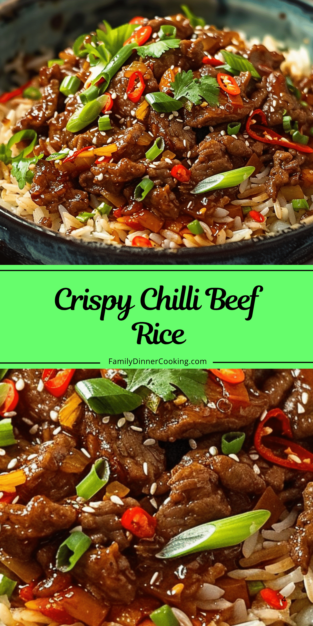Crispy Chilli Beef Rice | Family Dinner Cooking