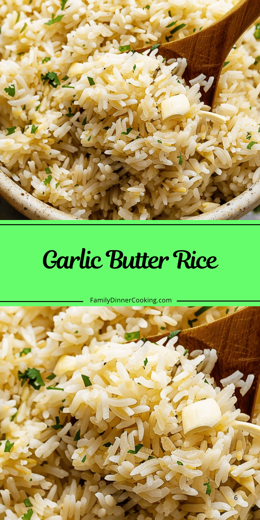 Garlic Butter Rice - Family Dinner Cooking