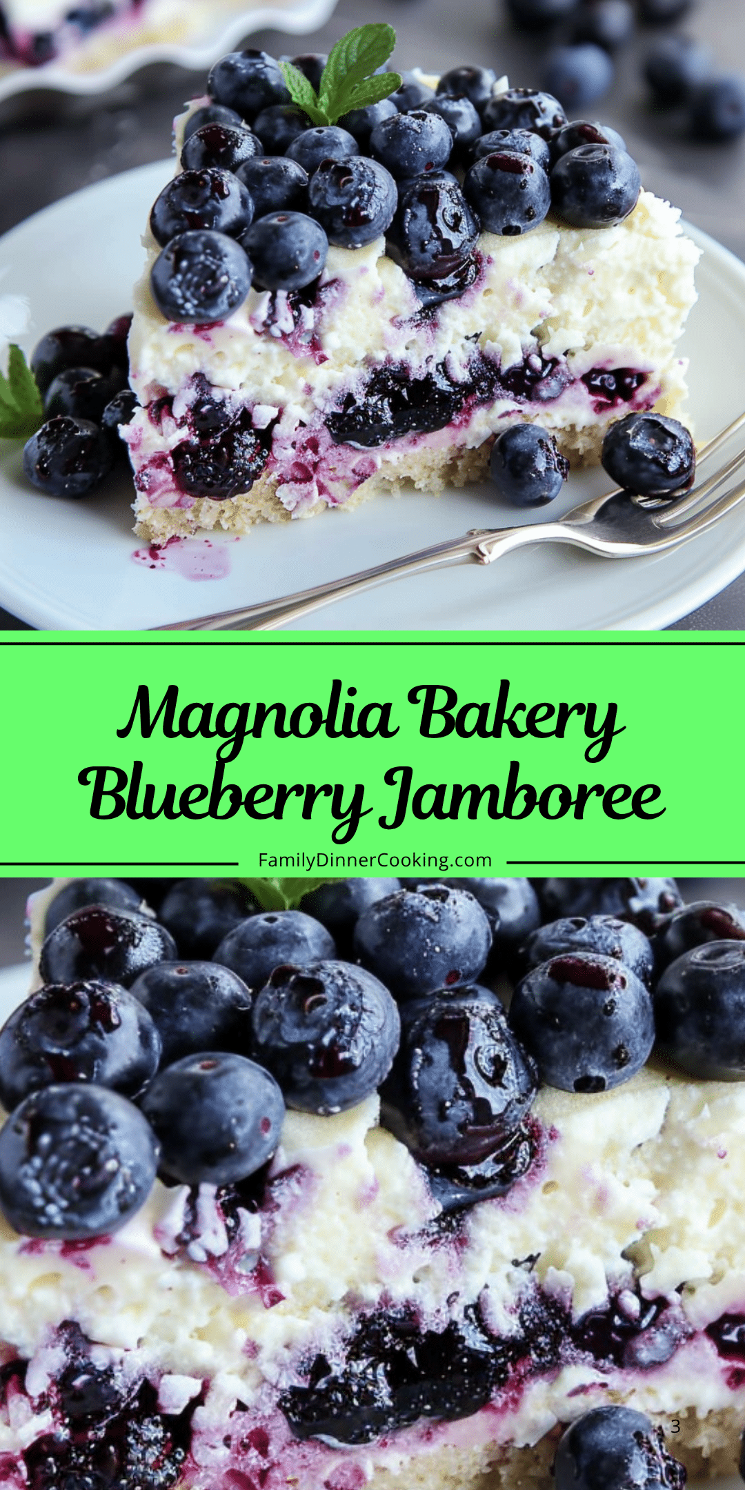 Magnolia Bakery Blueberry Jamboree | Family Dinner Cooking