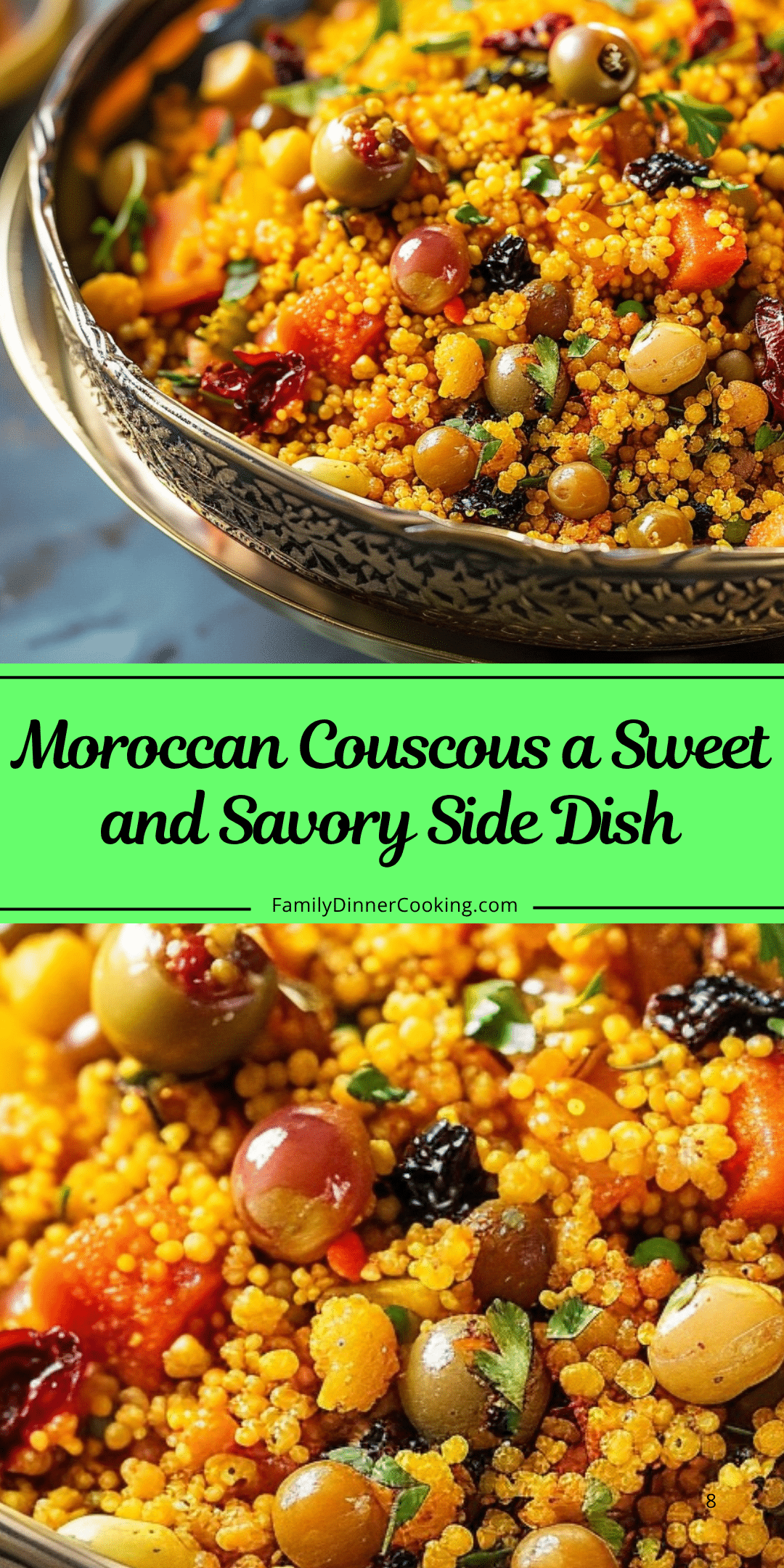 Moroccan Couscous A Sweet and Savory Side Dish | Family Dinner Cooking
