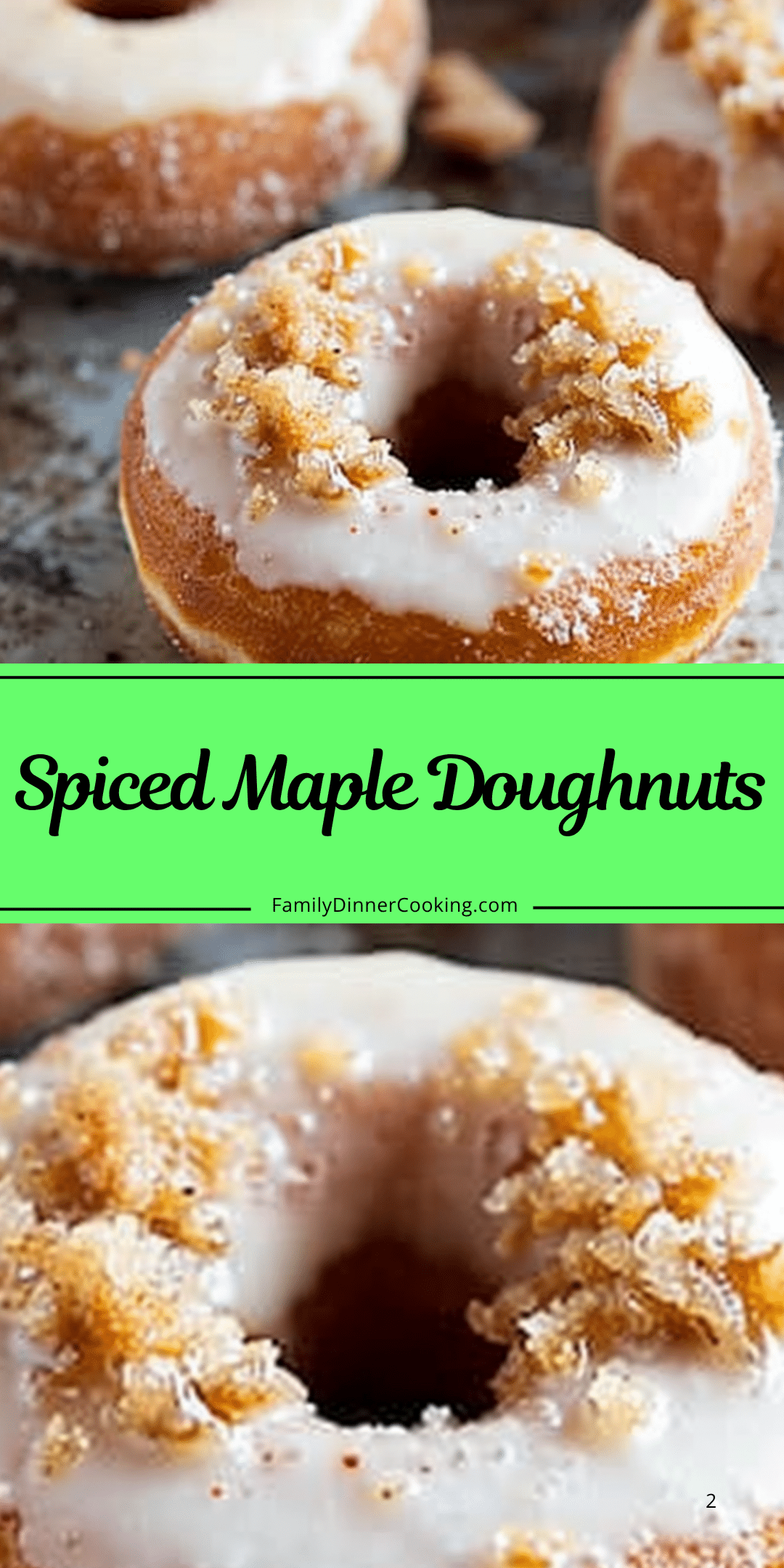 Spiced Maple Doughnuts | Family Dinner Cooking