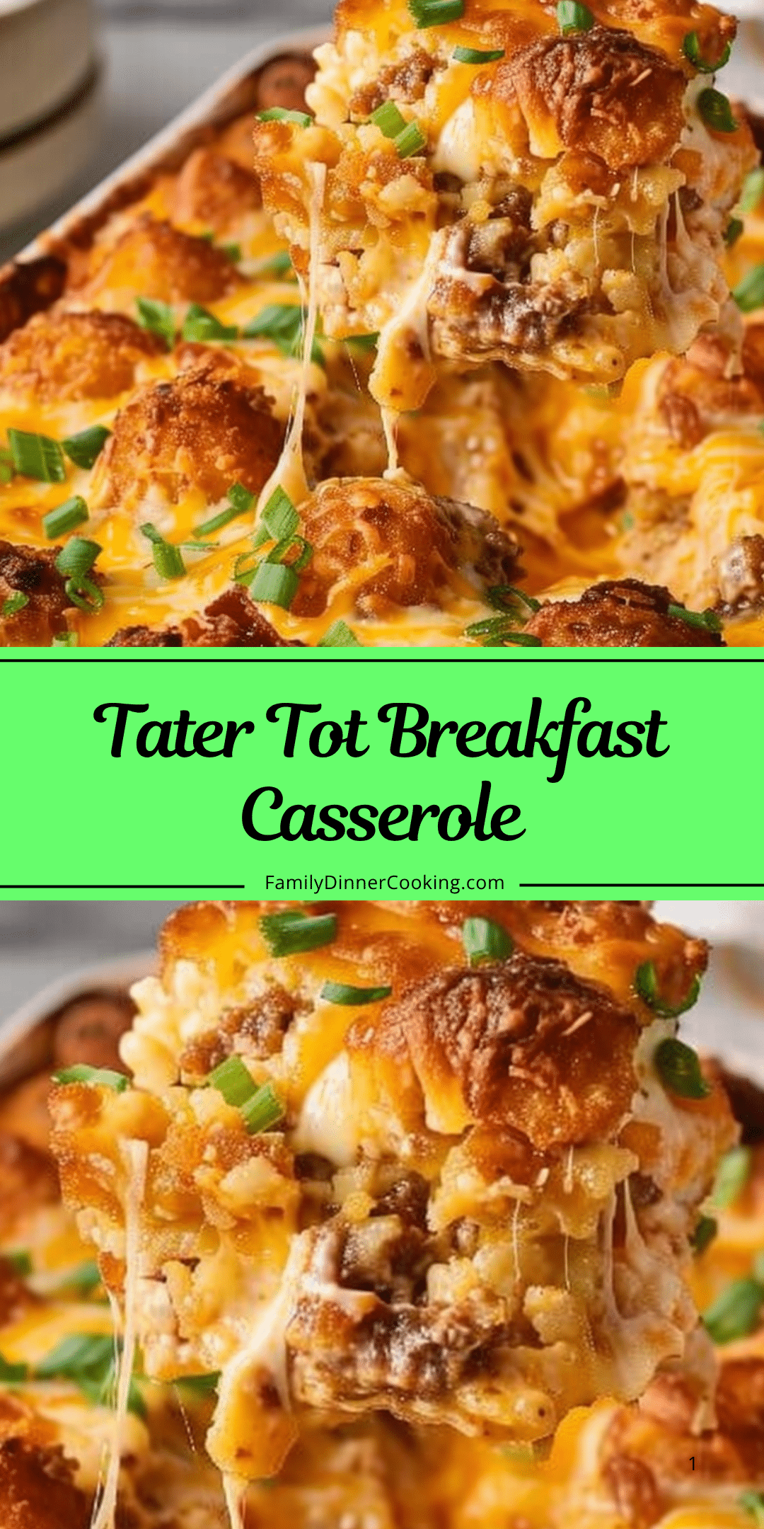 Tater Tot Breakfast Casserole | Family Dinner Cooking