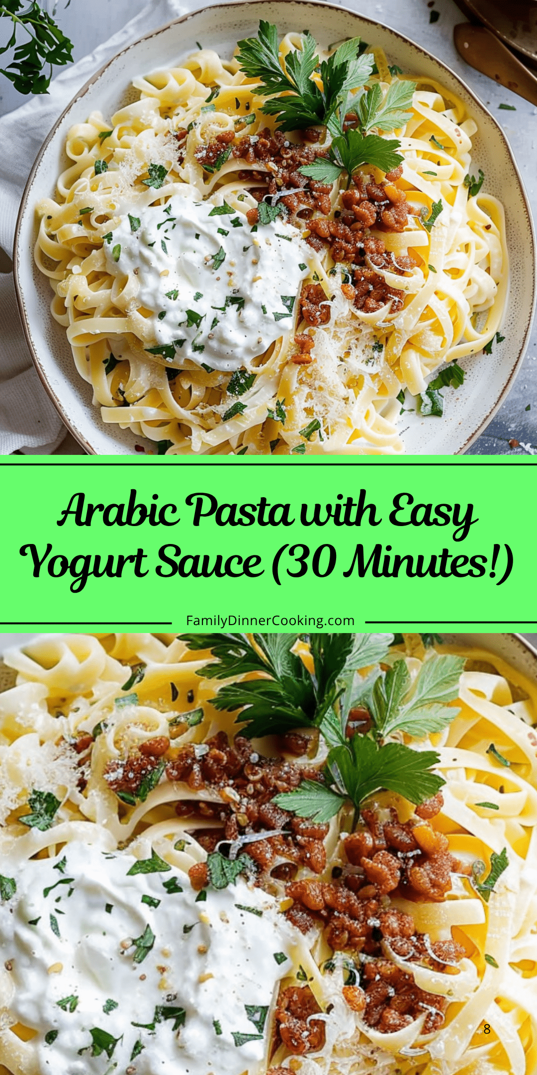 Arabic Pasta with Easy Yogurt Sauce (30 Minutes!) | Family Dinner Cooking
