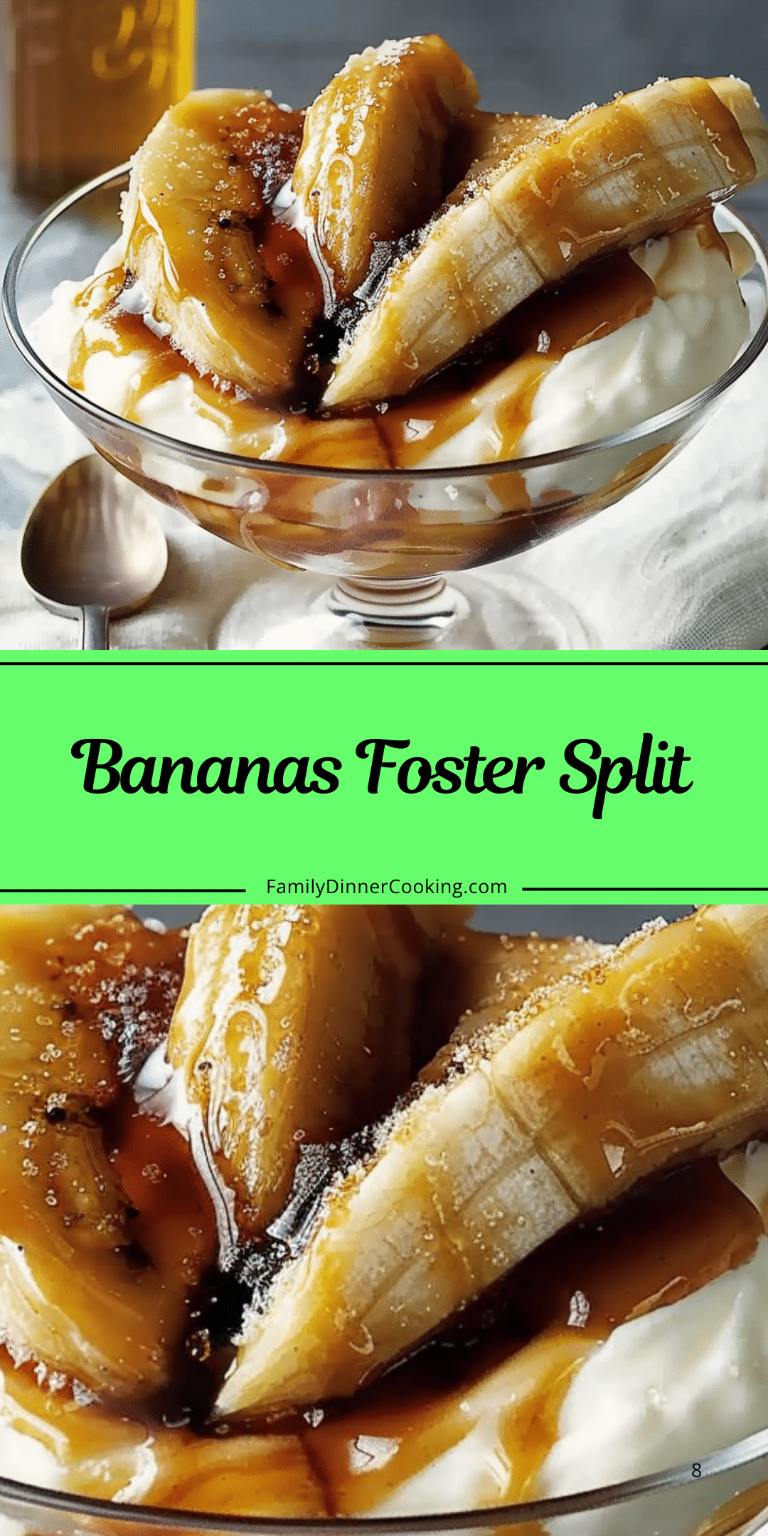 Bananas Foster Split | Family Dinner Cooking