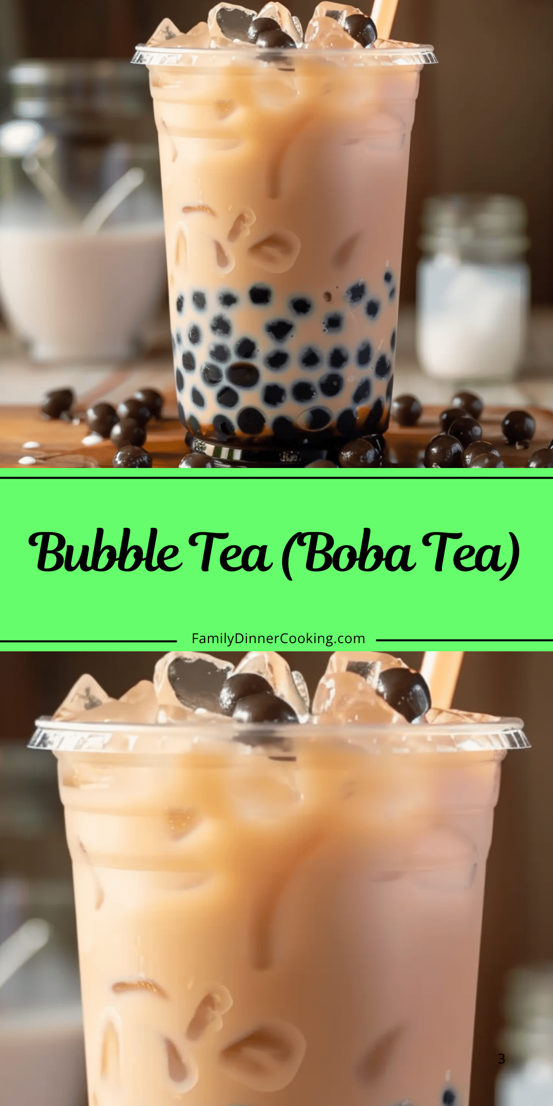 Bubble Tea (Boba Tea) | Family Dinner Cooking