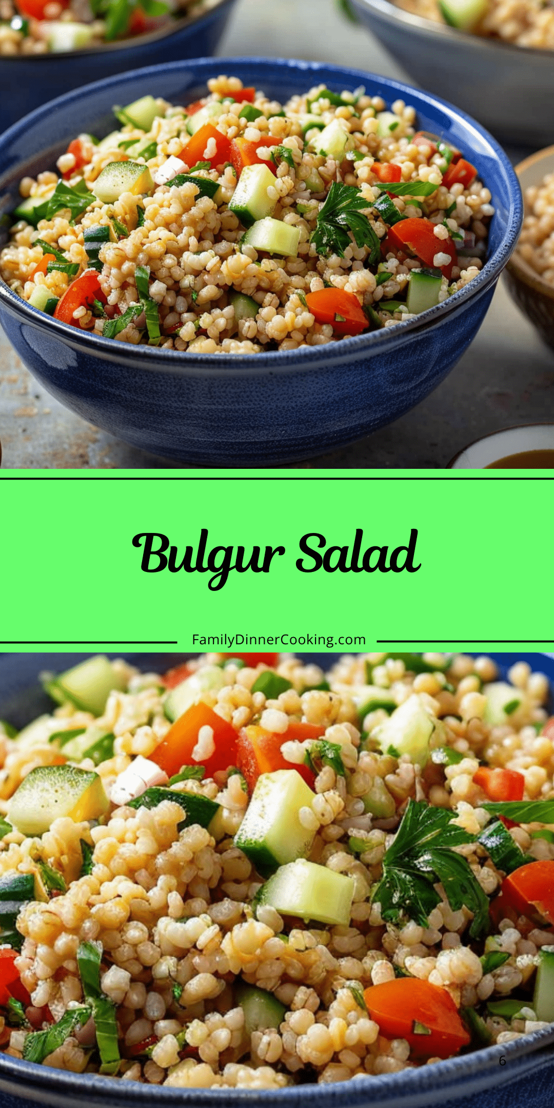 Bulgur Salad | Family Dinner Cooking