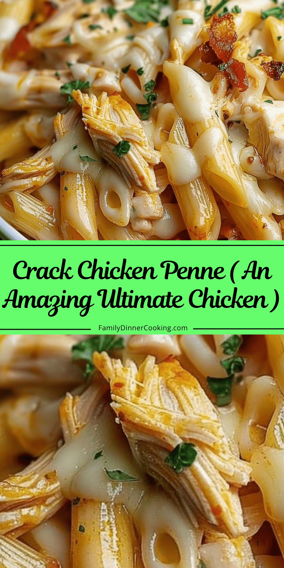 Crack Chicken Penne (An Amazing Ultimate Chicken) | Family Dinner Cooking