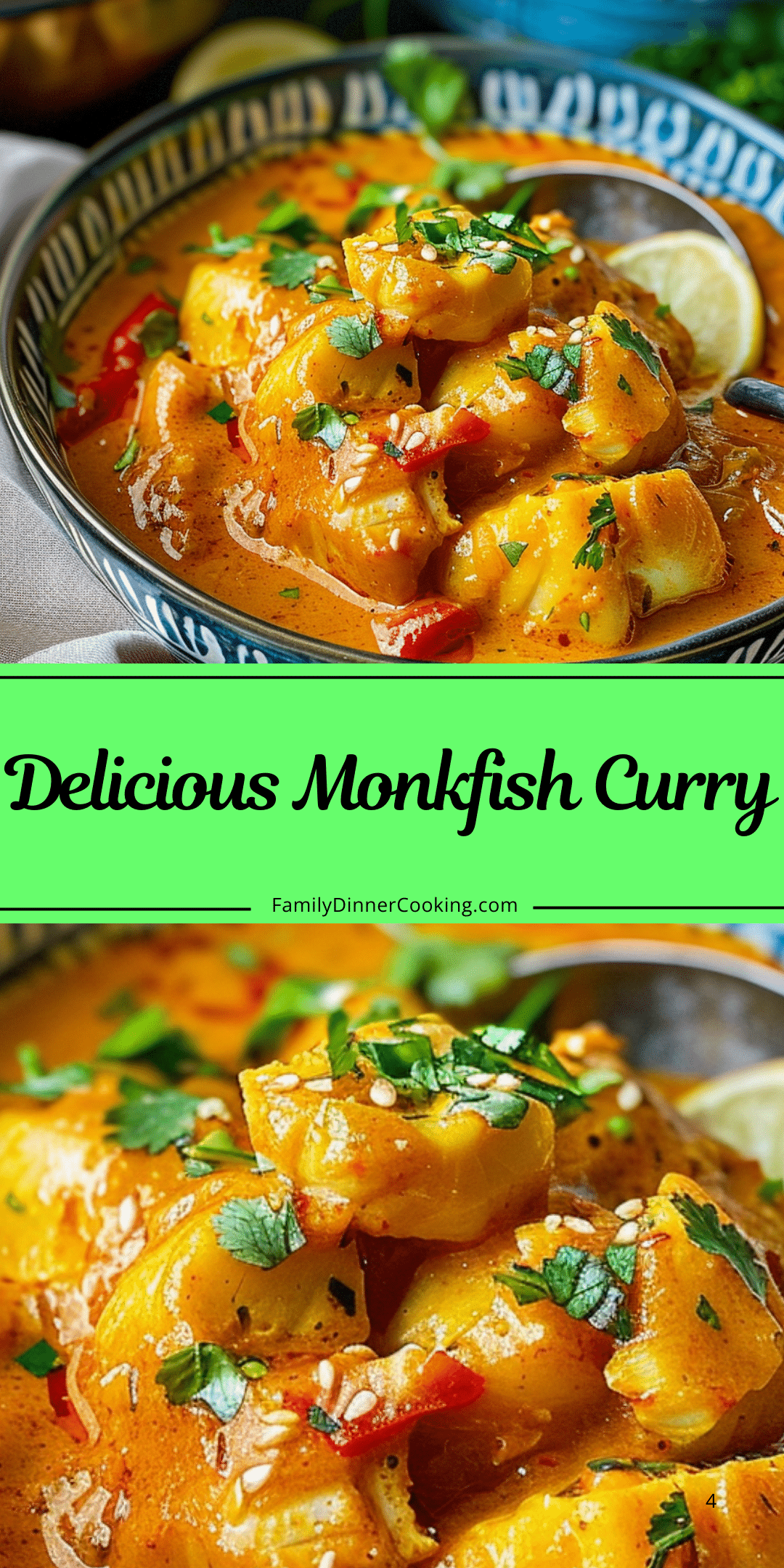 Delicious Monkfish Curry | Family Dinner Cooking