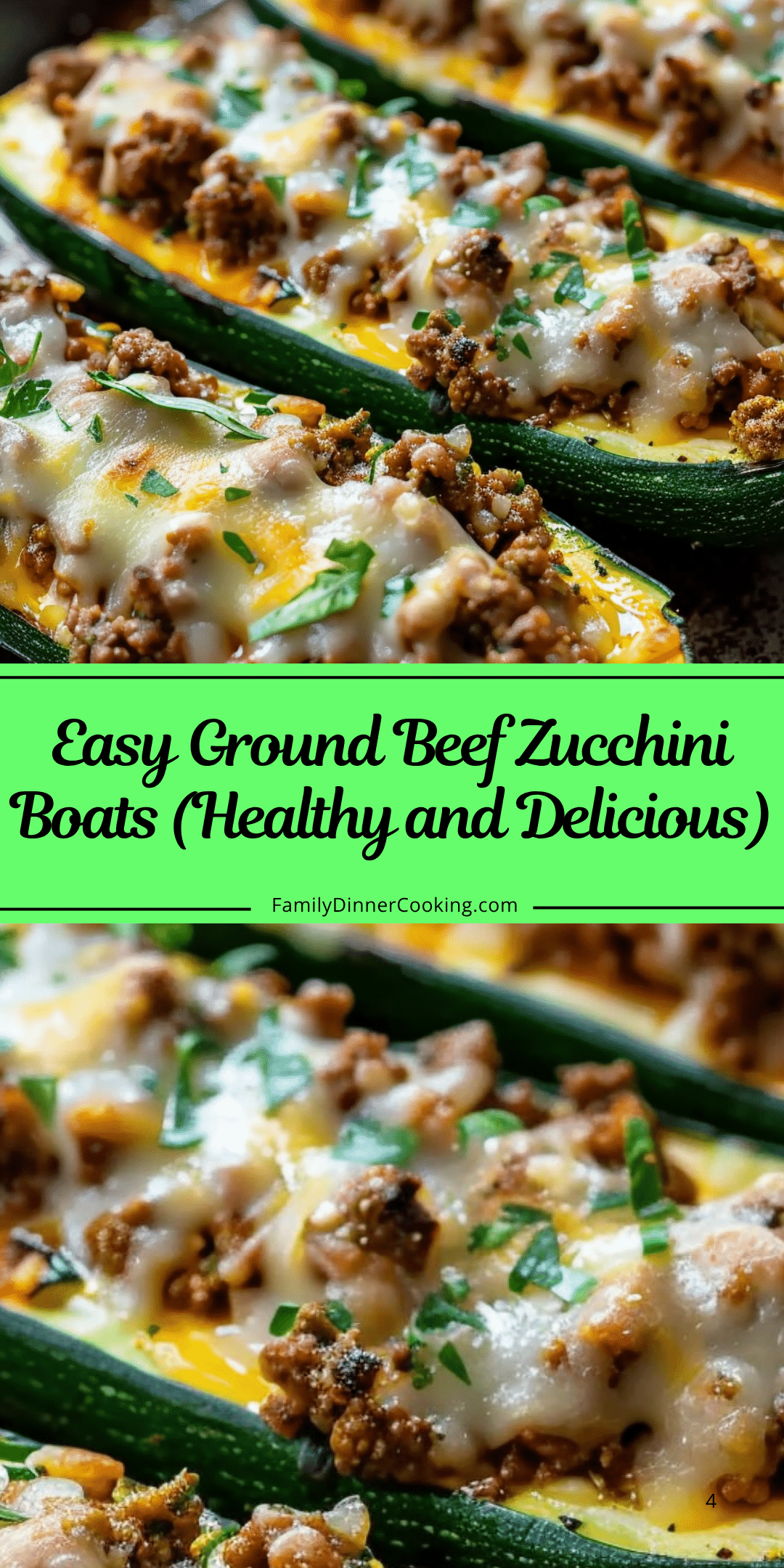 Easy Ground Beef Zucchini Boats (Healthy and Delicious) | Family Dinner ...