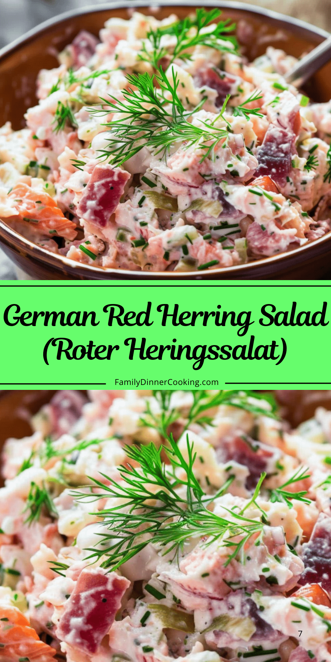German Red Herring Salad (Roter Heringssalat) | Family Dinner Cooking