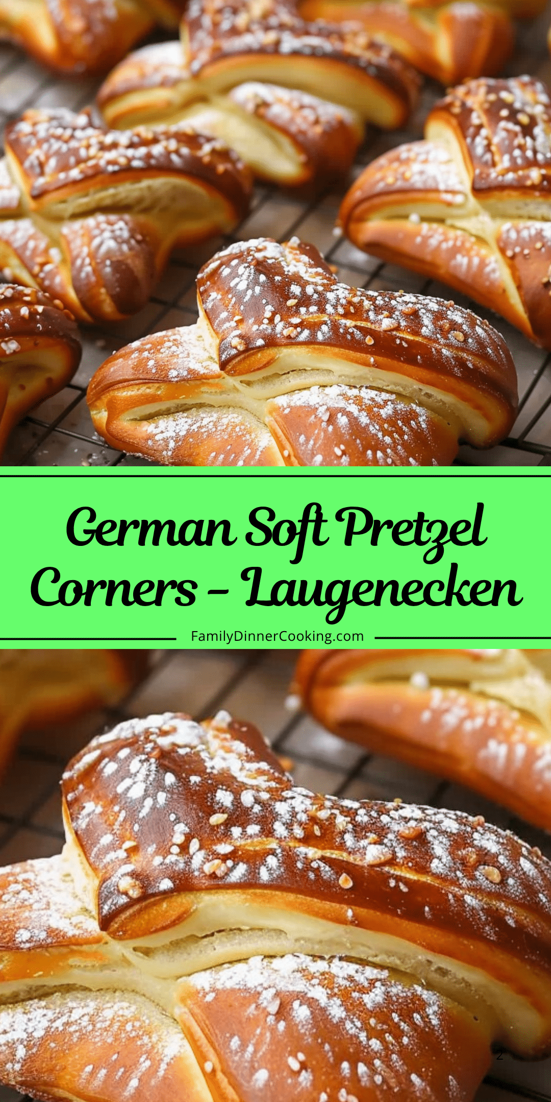 German Soft Pretzel Corners - Laugenecken | Family Dinner Cooking