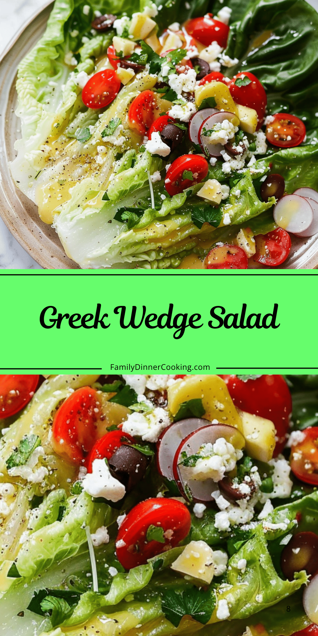 Greek Wedge Salad | Family Dinner Cooking