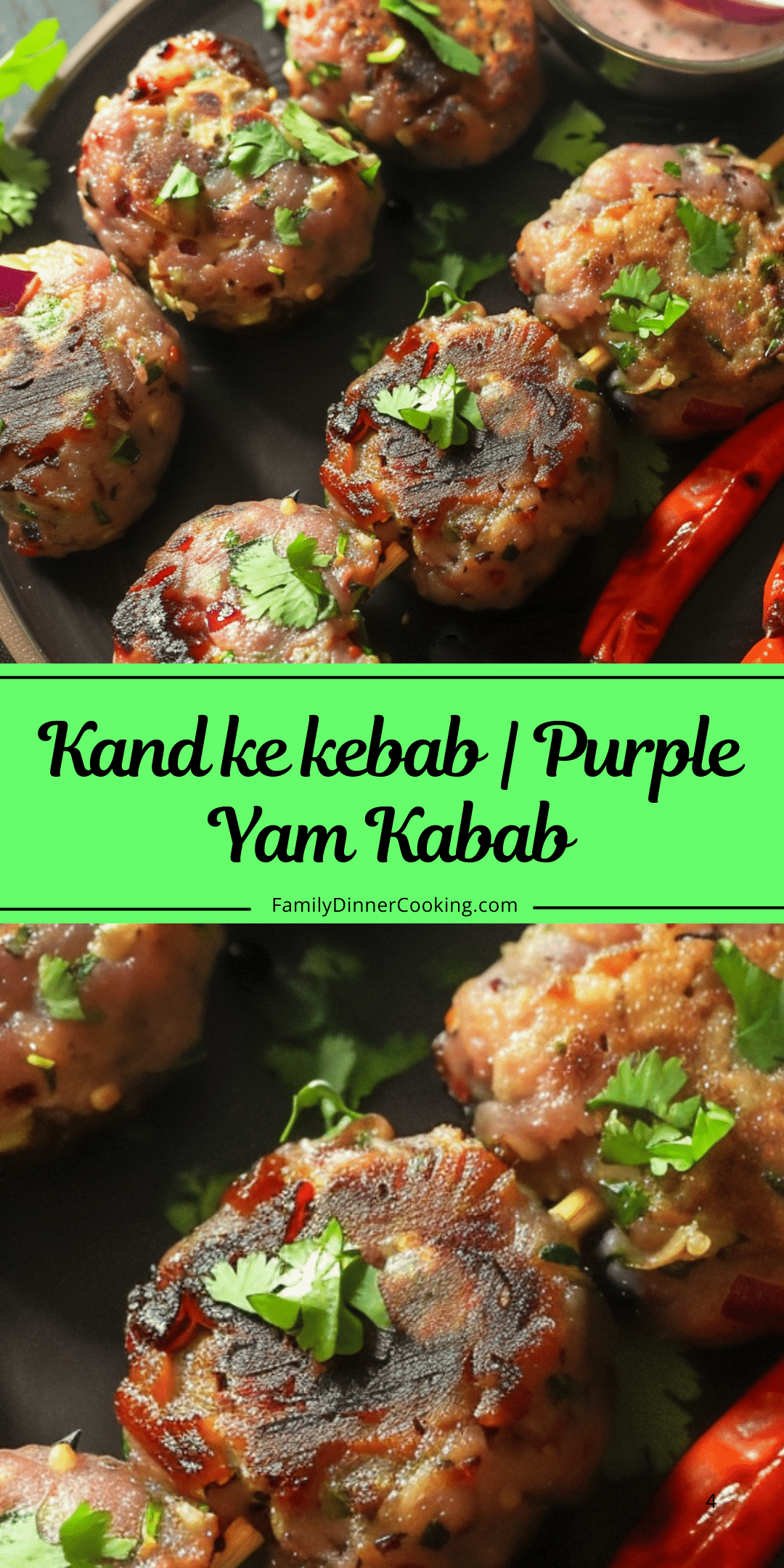 Kand ke Kebab | Purple Yam Kabab | Family Dinner Cooking