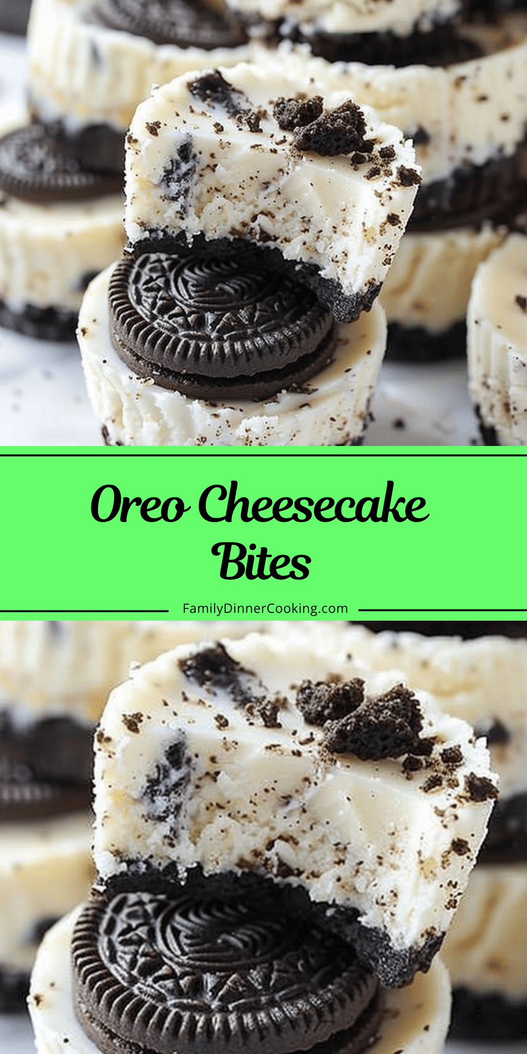Oreo Cheesecake Bites | Family Dinner Cooking