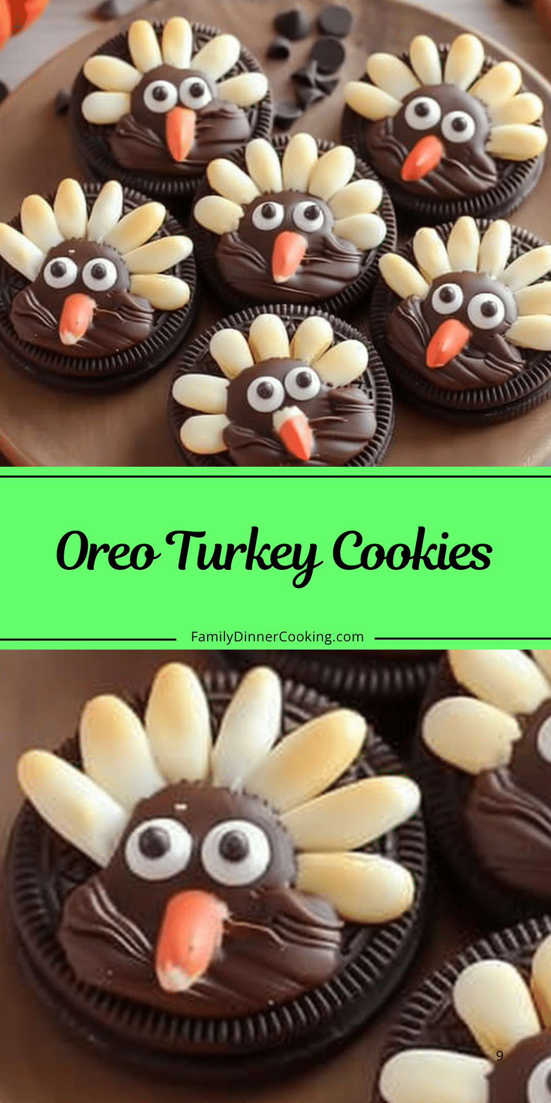 Oreo Turkey Cookies | Family Dinner Cooking