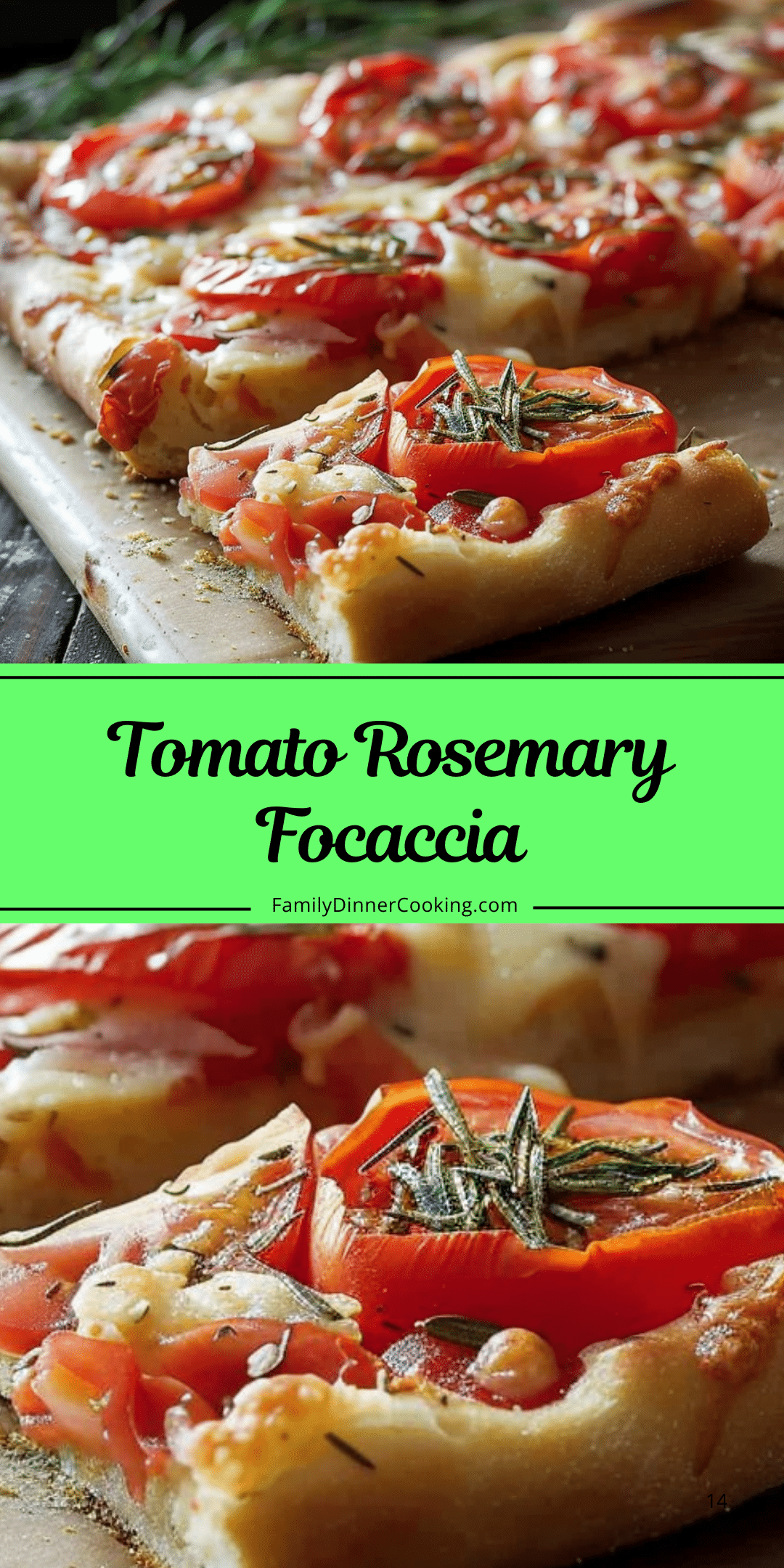 Tomato Rosemary Focaccia | Family Dinner Cooking