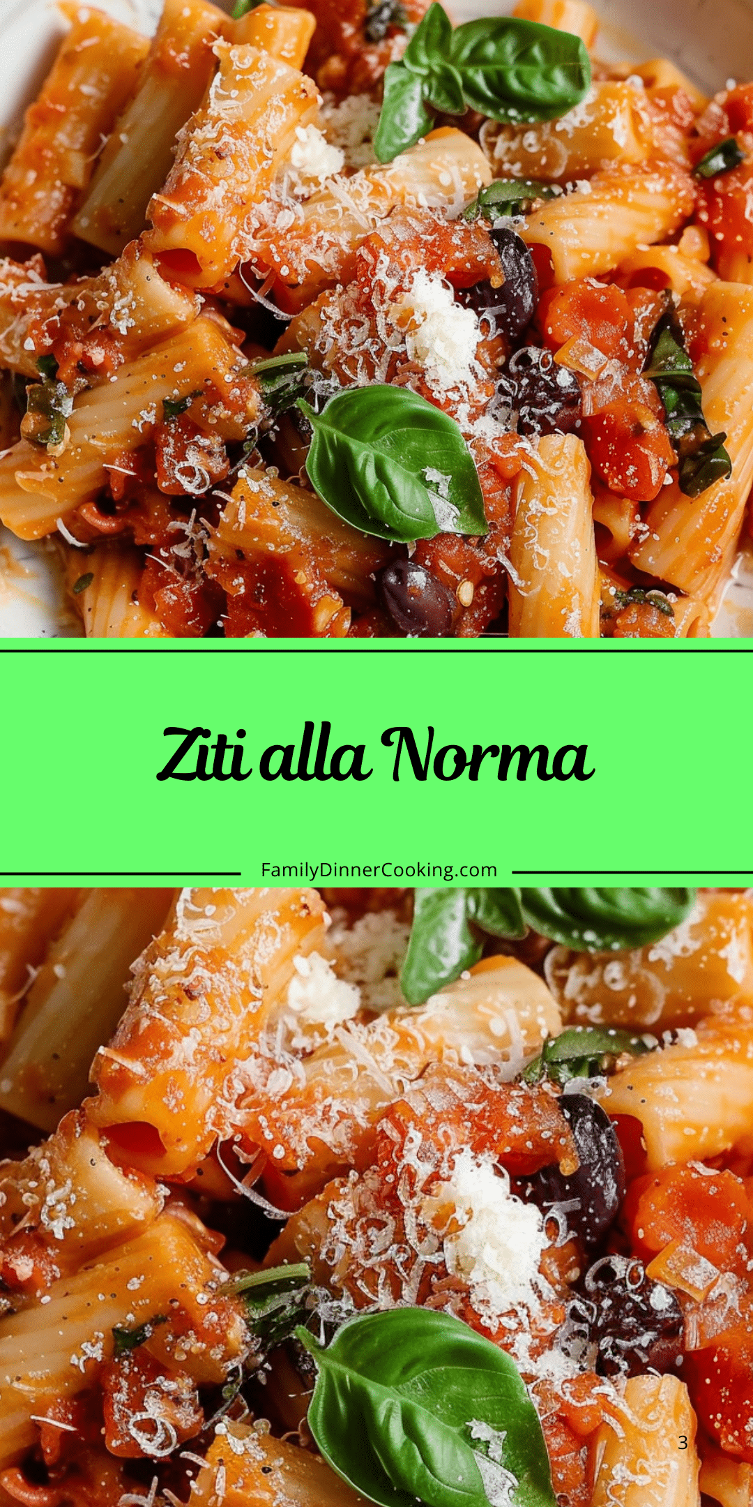 Ziti alla Norma - Family Dinner Cooking