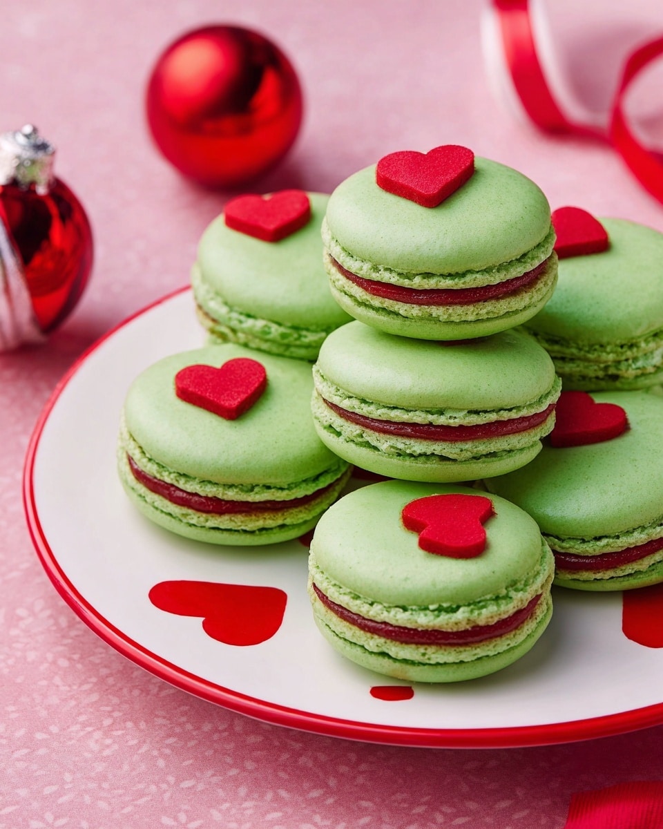 Grinch Macarons - Festive Holiday Treats to Wow Your Guests